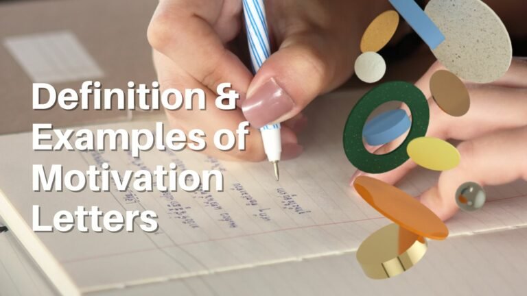 Definition & Examples of Motivation Letters - Sinaumedia